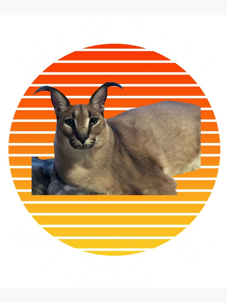 Big Floppa My Beloved Caracal Meme Canvas Print For Sale By Slavi Art Redbubble