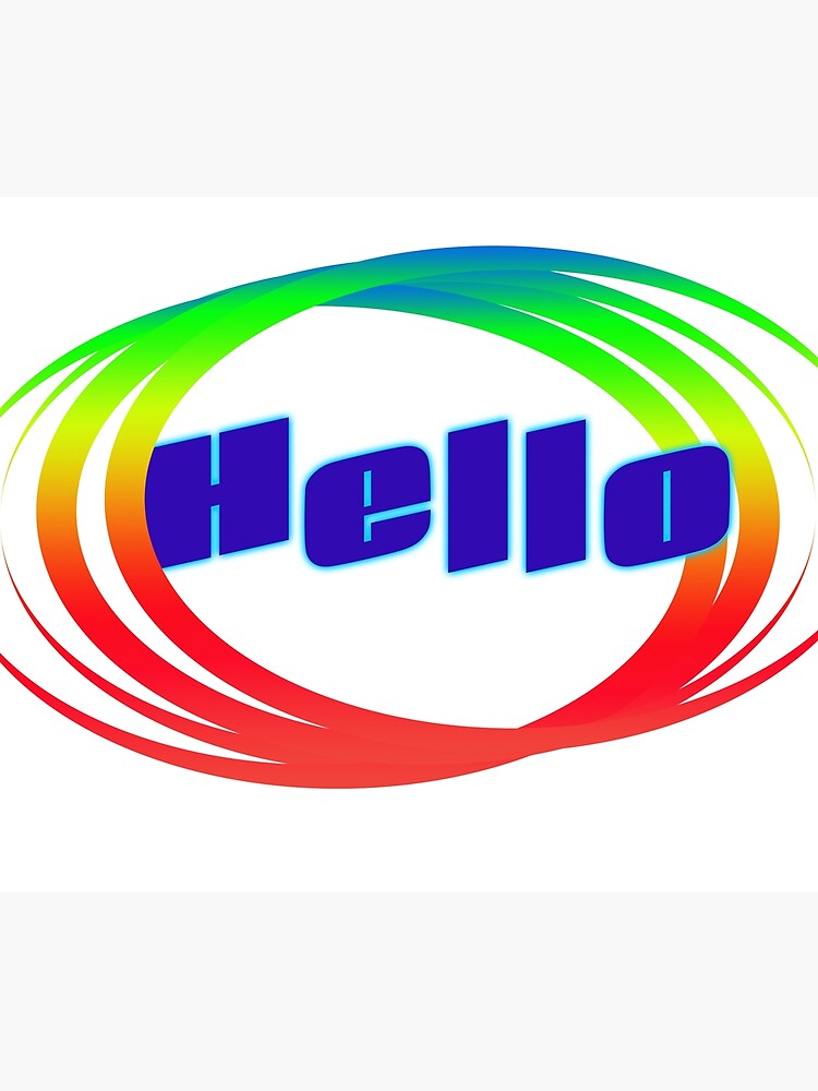 "Address Hello in color circles" Poster for Sale by Bigrow | Redbubble