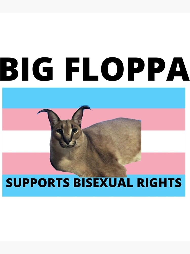 "Big Floppa Supports Bisexual Rights " Photographic Print for Sale by ...