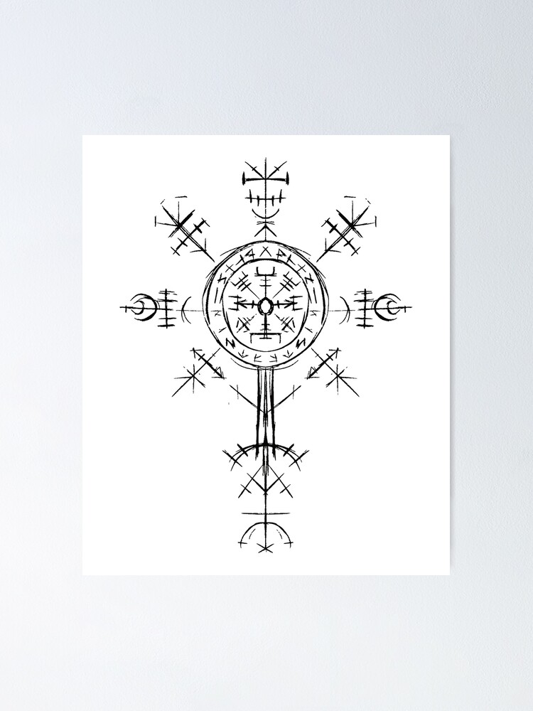 "Valkyries symbol viking runes" Poster for Sale by Brand-XIII | Redbubble