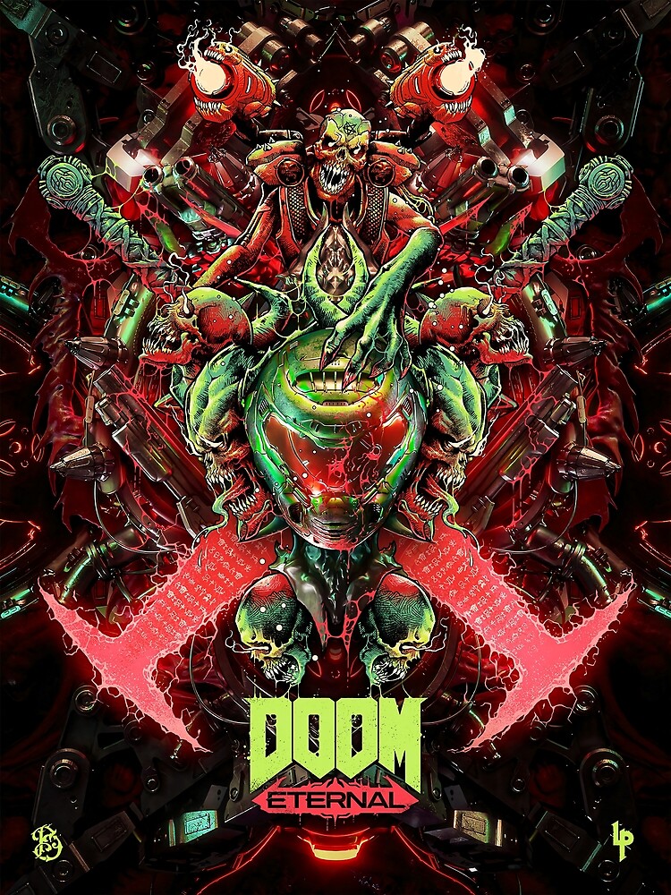 "DOOM Video Game Retro #2" Poster for Sale by Thomasllonn | Redbubble