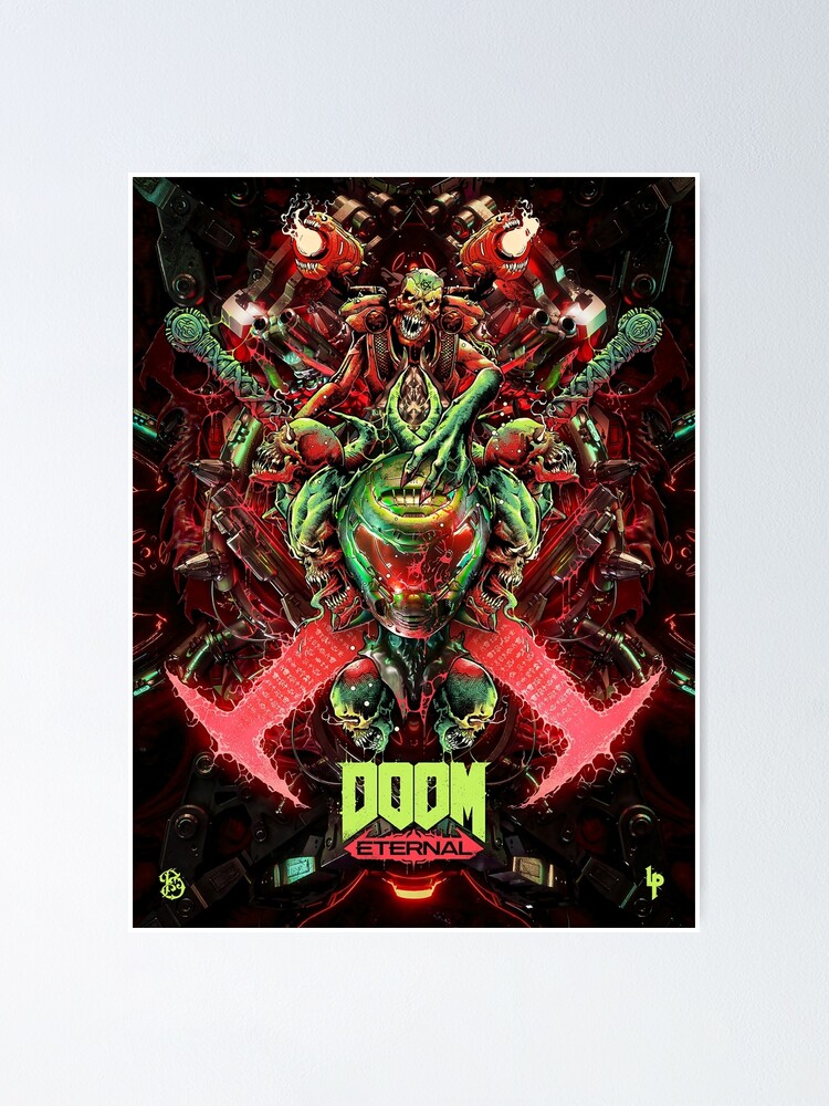 "DOOM Video Game Retro #2" Poster for Sale by Thomasllonn | Redbubble