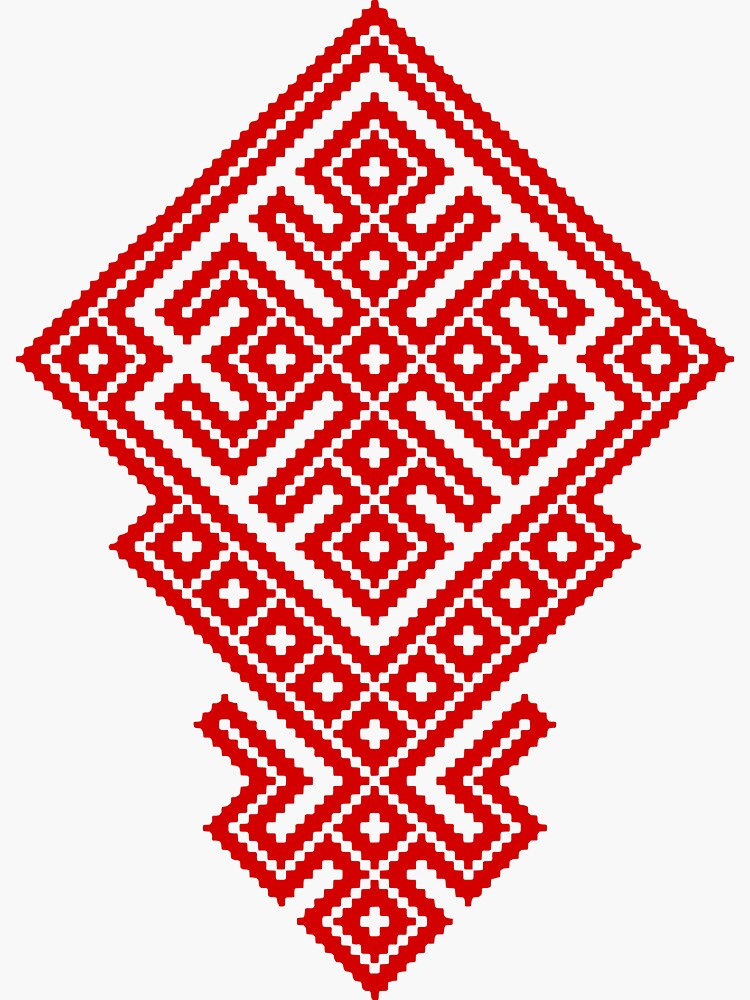 "Slavic Pagan Embroidery Symbol - Rushnyk III" Sticker by Brother-B ...