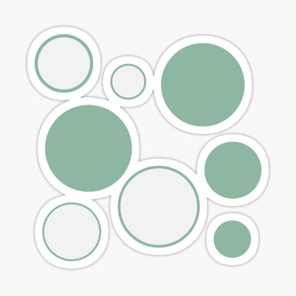 "Modern Sage Circle Art" Sticker by IronImpactFit | Redbubble