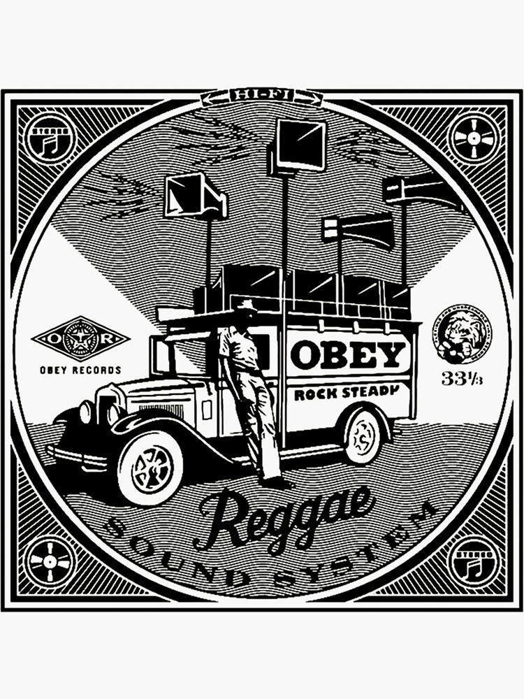 "Reggae Sound System Classic" Sticker for Sale by Rosettachke | Redbubble