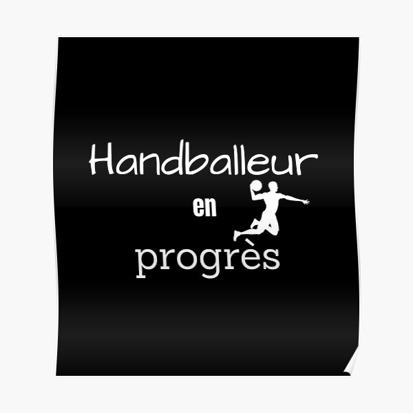 "Progressing handball player. Funny and motivational phrase in sport ...