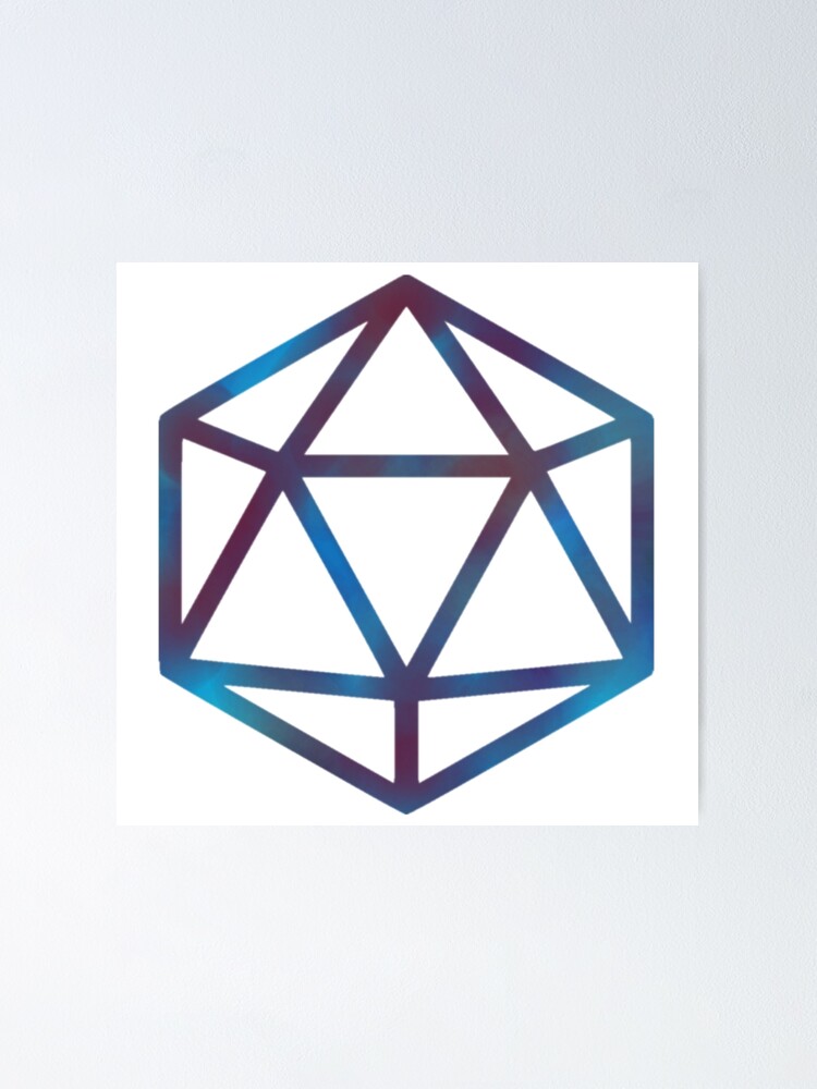 "Blood on the Water D20" Poster for Sale by Dead1bird | Redbubble