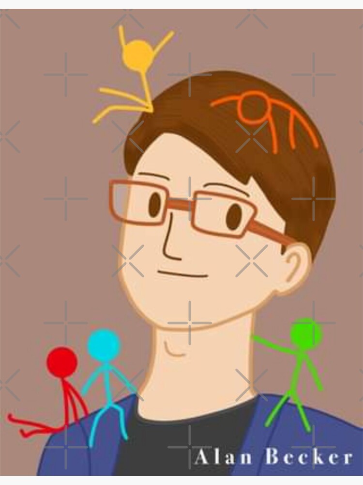 "alan becker gaming,funny alan becker gaming stickers" Sticker for Sale ...