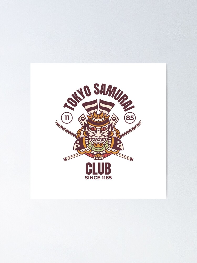 "Japan Tokyo Samurai Club" Poster for Sale by ReeonDesigns | Redbubble