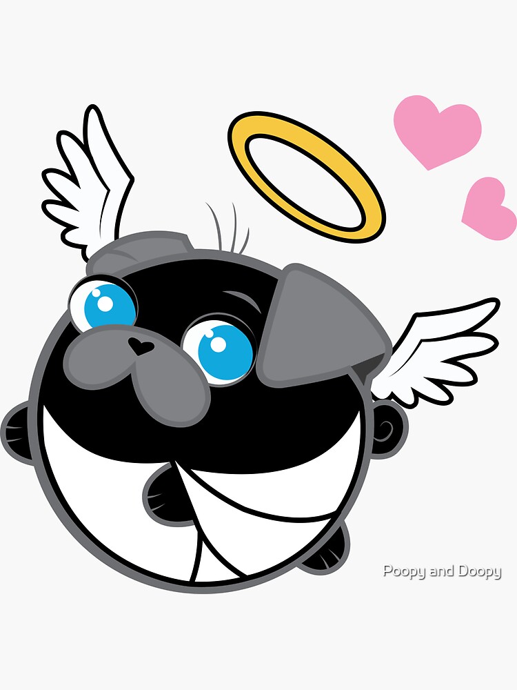 "Poopy the Puppy - Valentine's Day" Sticker by poopy-and-doopy | Redbubble