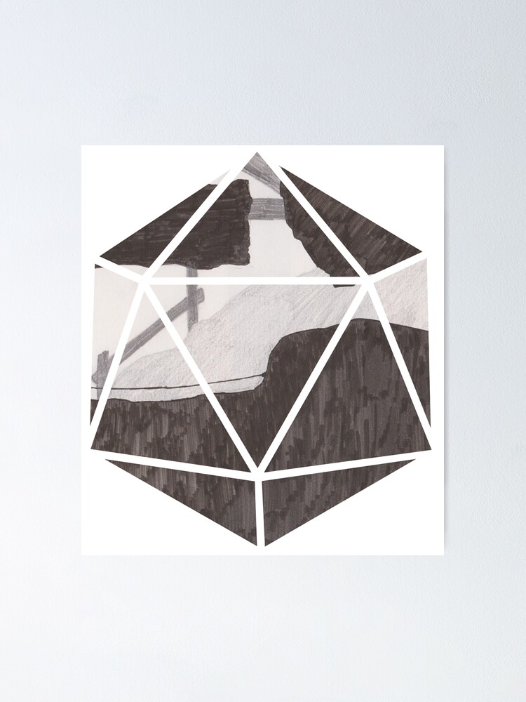 "D20 " Poster by Guide | Redbubble