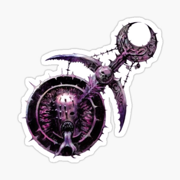 "Mark of Slaanesh" Sticker by bossyogle | Redbubble