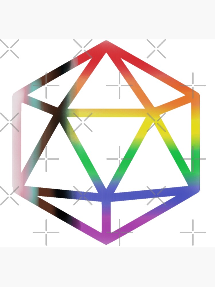 "Modern Rainbow Flag D20" Poster for Sale by Dead1bird | Redbubble