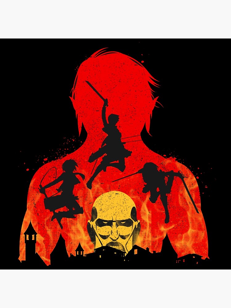 "Shingeki no Kyojin SNK - Eren Jaeger Shirt Design" Poster for Sale by ...