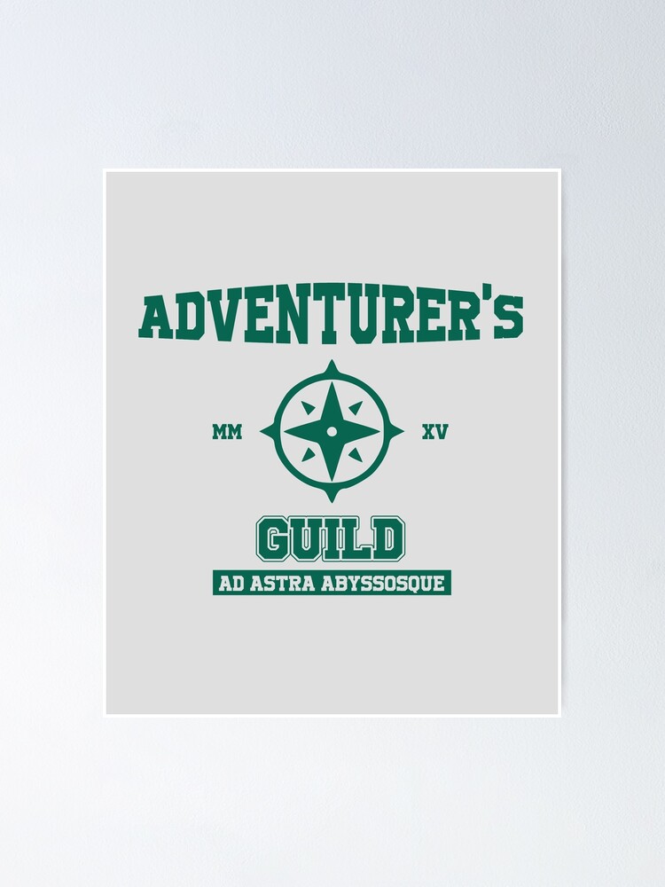 "Genshin Impact Adventurer's Guild" Poster for Sale by TeyvatTailor ...
