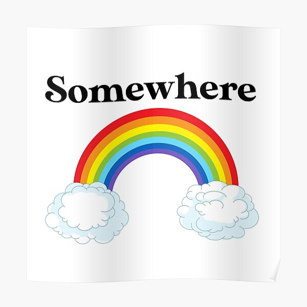 "Somewhere Over the Rainbow Rebus Puzzle" Poster for Sale by ...