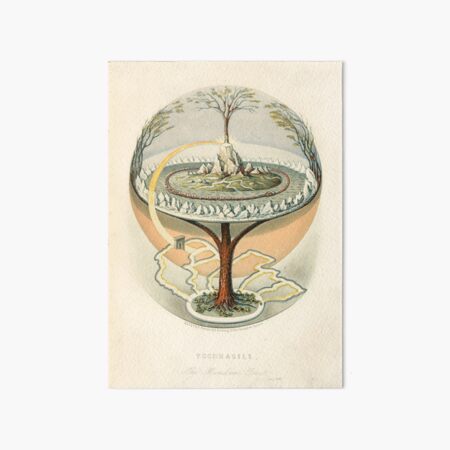 "Yggdrasill The Mundane Tree Ball World" Art Board Print by Dprojectart ...