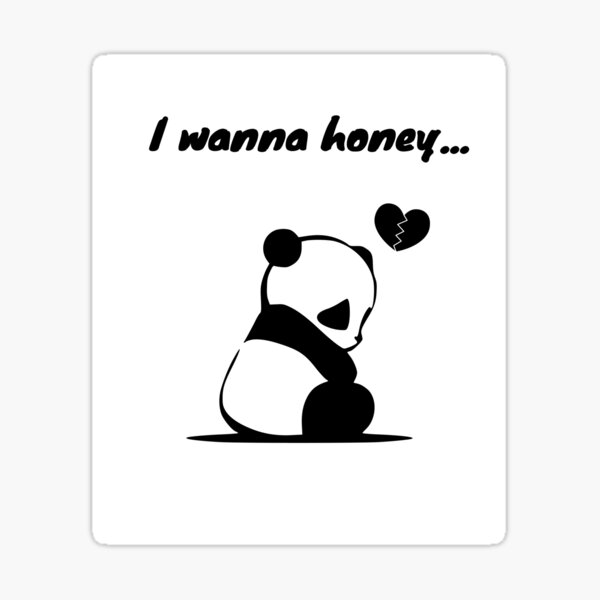 "Sad Panda" Sticker by DimaAhmed | Redbubble