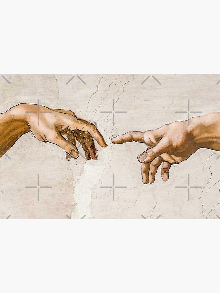 "Michelangelo Hands of God the Father and Adam" Poster for Sale by ...