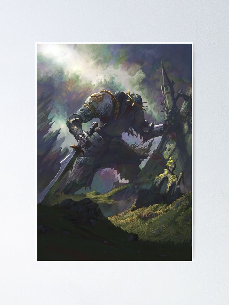 "Fantasy Giant Knight" Poster for Sale by Alex-Kuhn | Redbubble