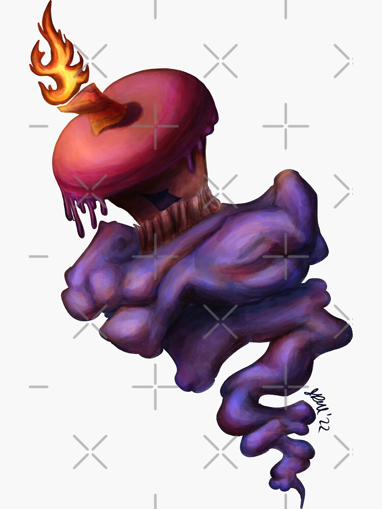 "Sad Cupcake Sprite" Sticker by Cameronfodder | Redbubble