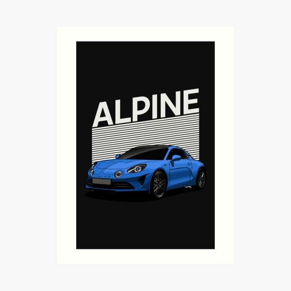 "Alpine A110 - French sports car" Art Print for Sale by JI-AutoDesign ...