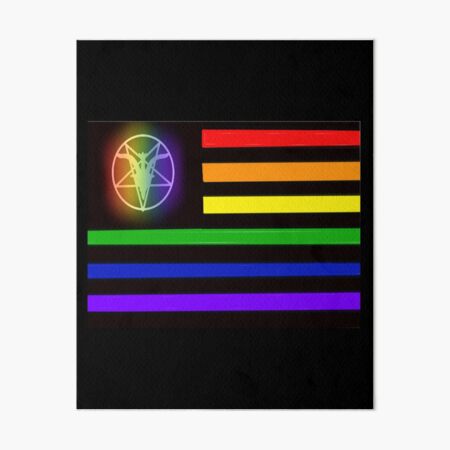"Satanic Temple Pride Flag " Art Board Print by BloodOperaInc | Redbubble