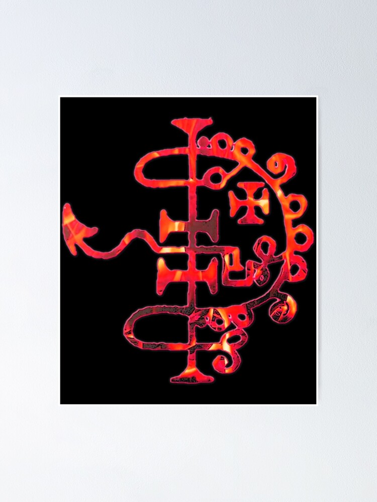 "King Asmoday Fire Sigil " Poster for Sale by BloodOperaInc | Redbubble