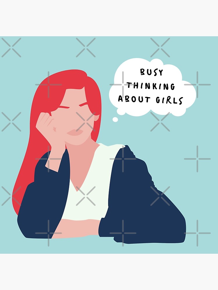 "Busy Thinking About Girls" Poster for Sale by SkyAfterDusk | Redbubble