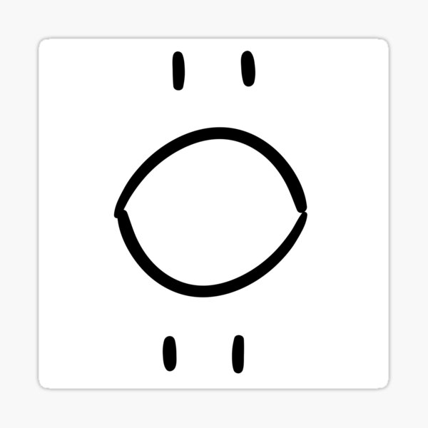 "Dissappointed Sad face" Sticker for Sale by SHOWK | Redbubble