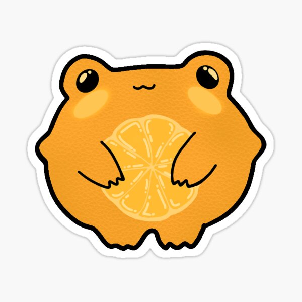 "Orange Froggo " Sticker by Pistoledesigns | Redbubble