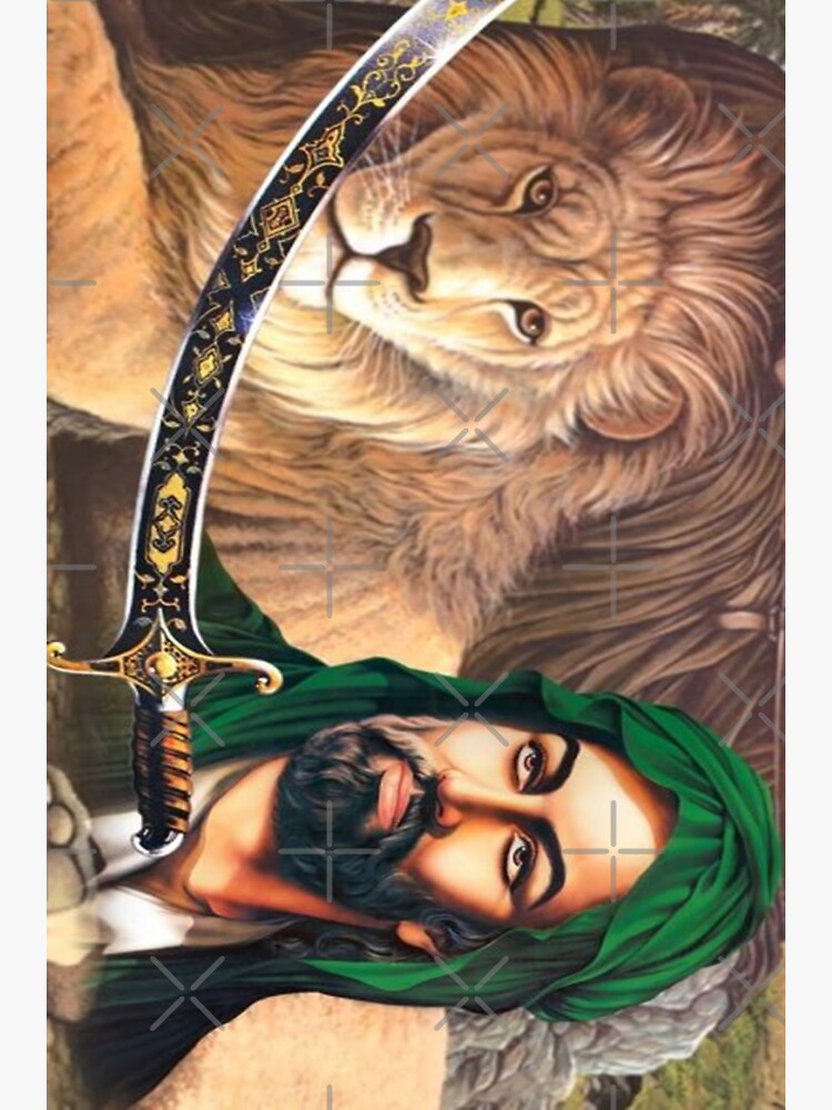 "Hazrat imam Ali Lion of Allah" Sticker for Sale by pinkydreams | Redbubble
