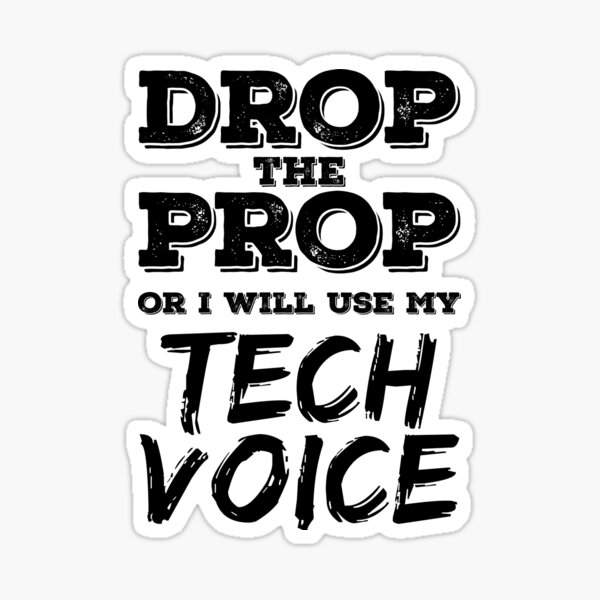 "Backstage Tech Crew Art for a Theater Technician" Sticker for Sale by ...