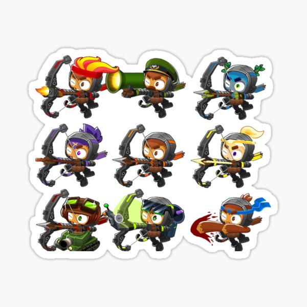 "Monkey Bloons Td 6" Sticker by kidsweb | Redbubble