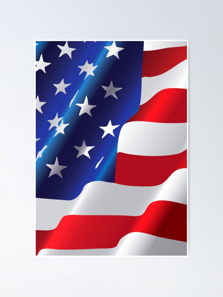 Usa American Flag Waving Printable