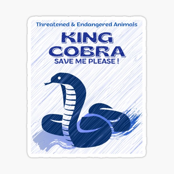 " King Cobra Save Me !" Sticker by yassooarts | Redbubble