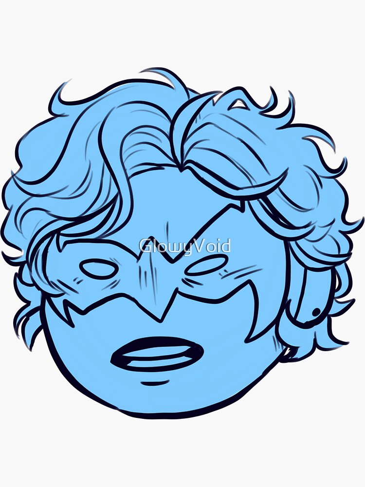 "Chibi nightwing" Sticker for Sale by GlowyVoid | Redbubble