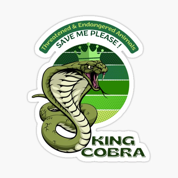 " King Cobra " Sticker by yassooarts | Redbubble