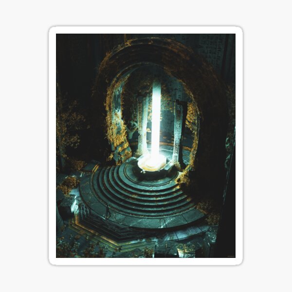 "Ancient Gateway" Sticker by Afraaaan | Redbubble