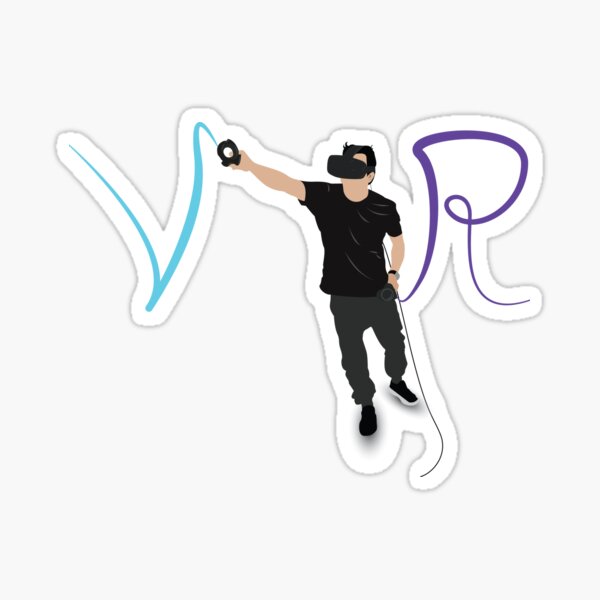 "Virtual Reality" Sticker for Sale by radeon4650 | Redbubble
