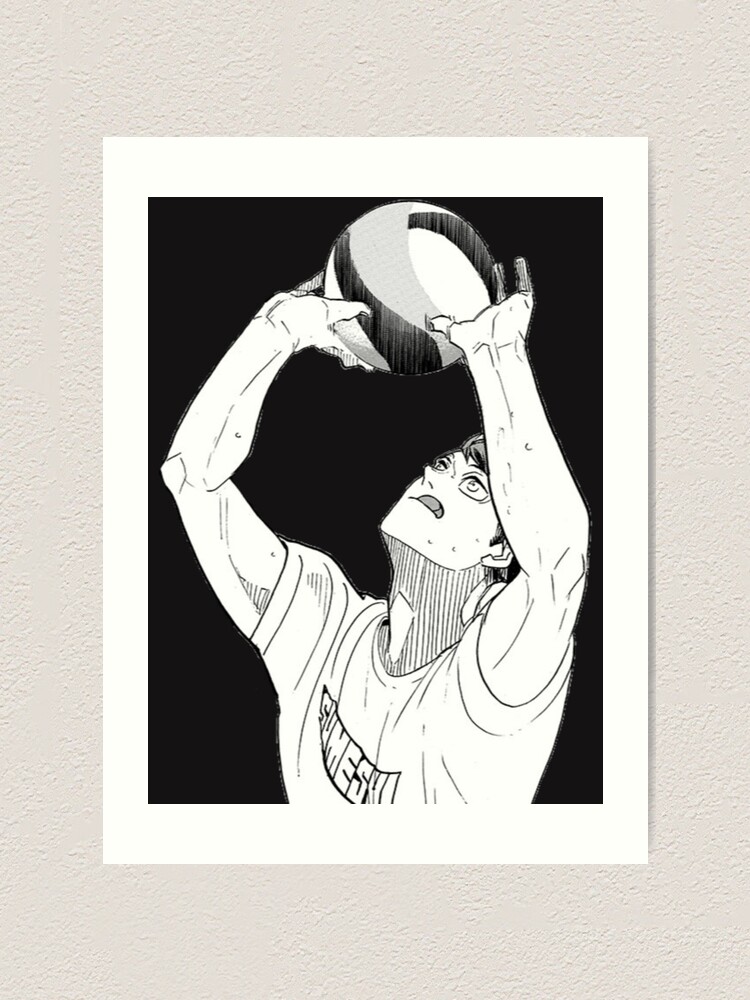 "Oikawa Setting Haikyuu Timeskip Manga Cap " Art Print for Sale by ...