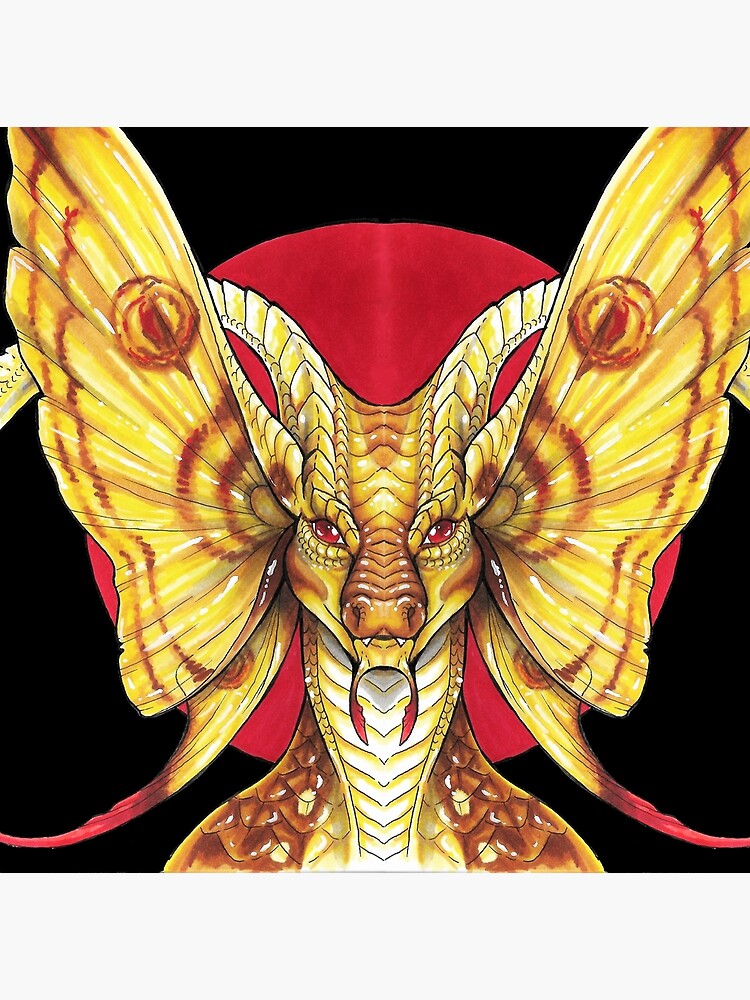 "Moon Moth Dragon" Poster for Sale by Bazzyli-Arts | Redbubble