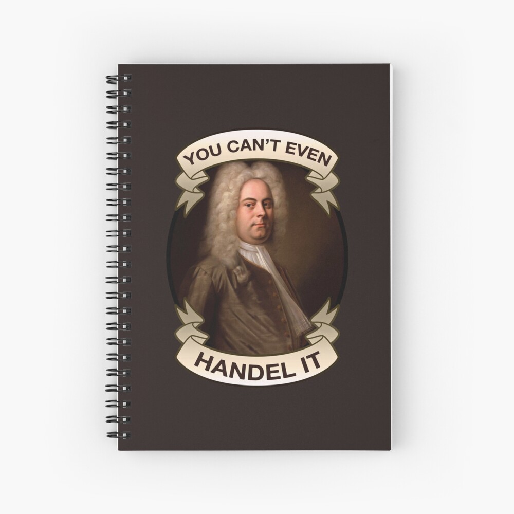 "Handel Pun" Sticker for Sale by CafePretzel | Redbubble