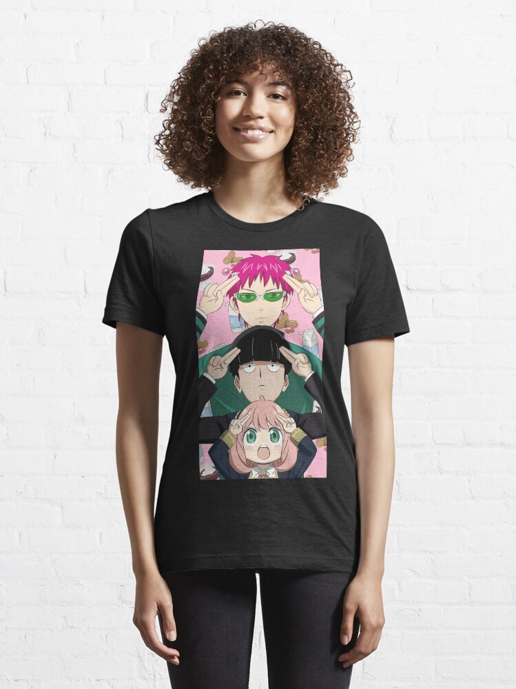 "Anya Forger Saiki K Mob Psycho Psychic Trio" T-shirt for Sale by Dragongirl5678 | Redbubble ...