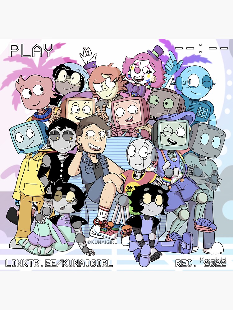 "Updated! The Full OC gang 2022! (with BG)" Sticker by Kunaigirl ...