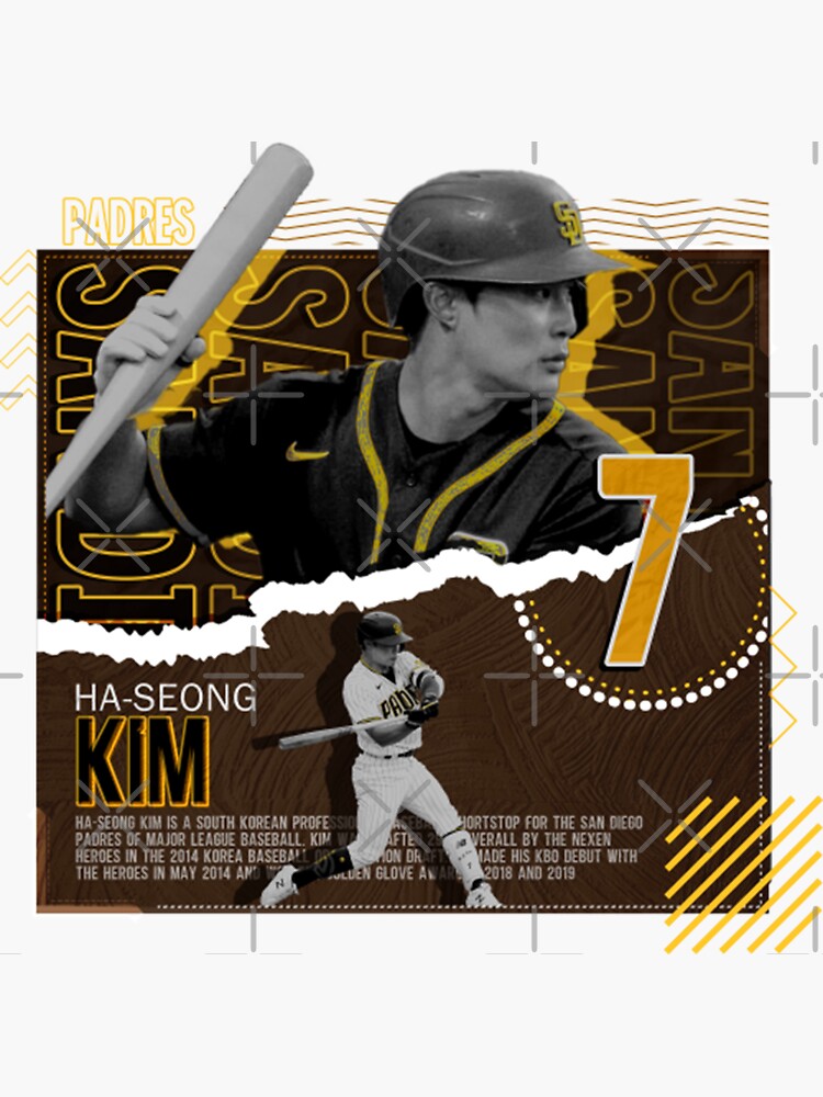 "Ha-Seong Kim Baseball" Sticker for Sale by parkerbar6O | Redbubble