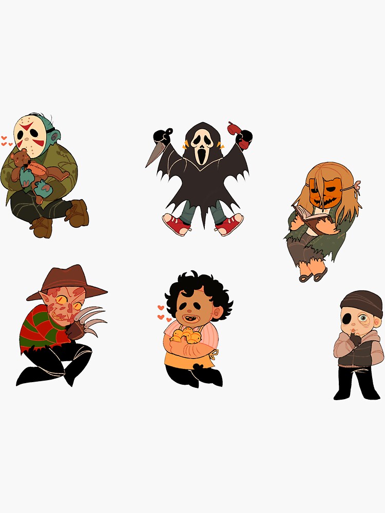 "Slasher stickers" Sticker for Sale by Pumpkinp0wder | Redbubble