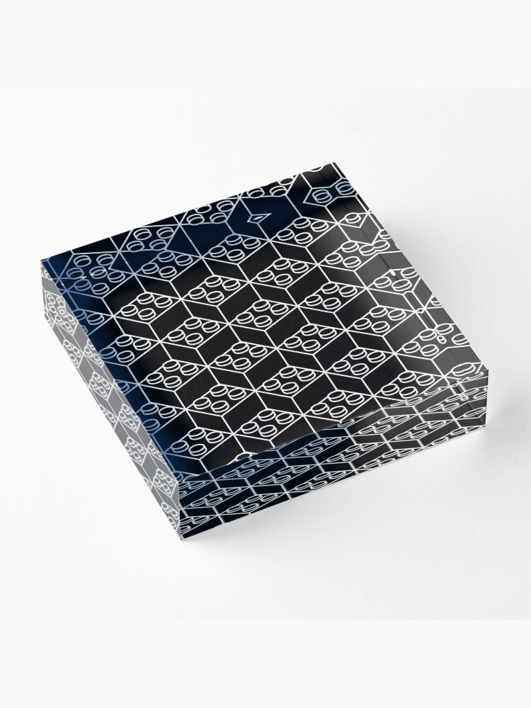 "2x2 building block pattern" Acrylic Block for Sale by polymolystudio ...