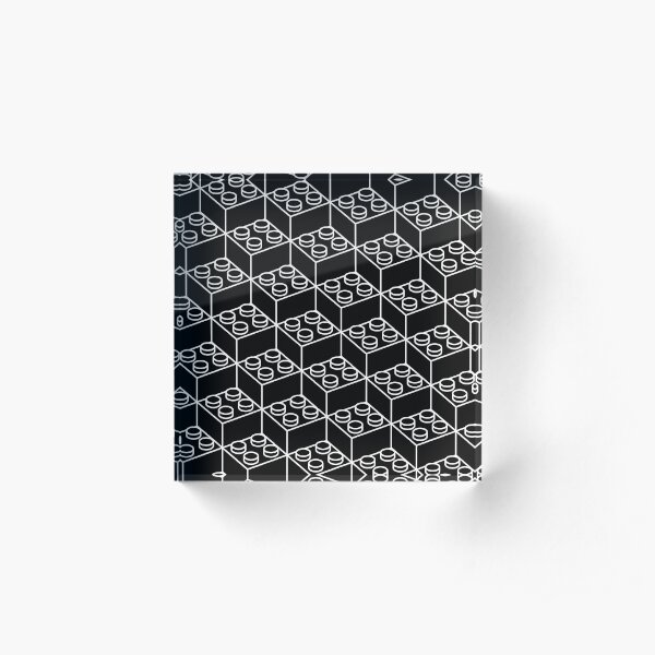 "2x2 building block pattern" Acrylic Block for Sale by polymolystudio ...