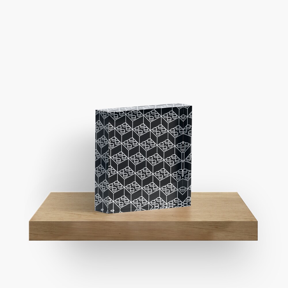 "2x2 building block pattern" Acrylic Block for Sale by polymolystudio ...
